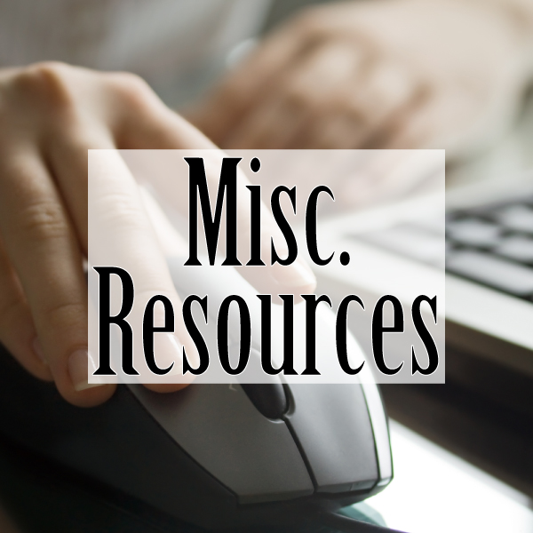 Misc. Resources – Resources for Green Living